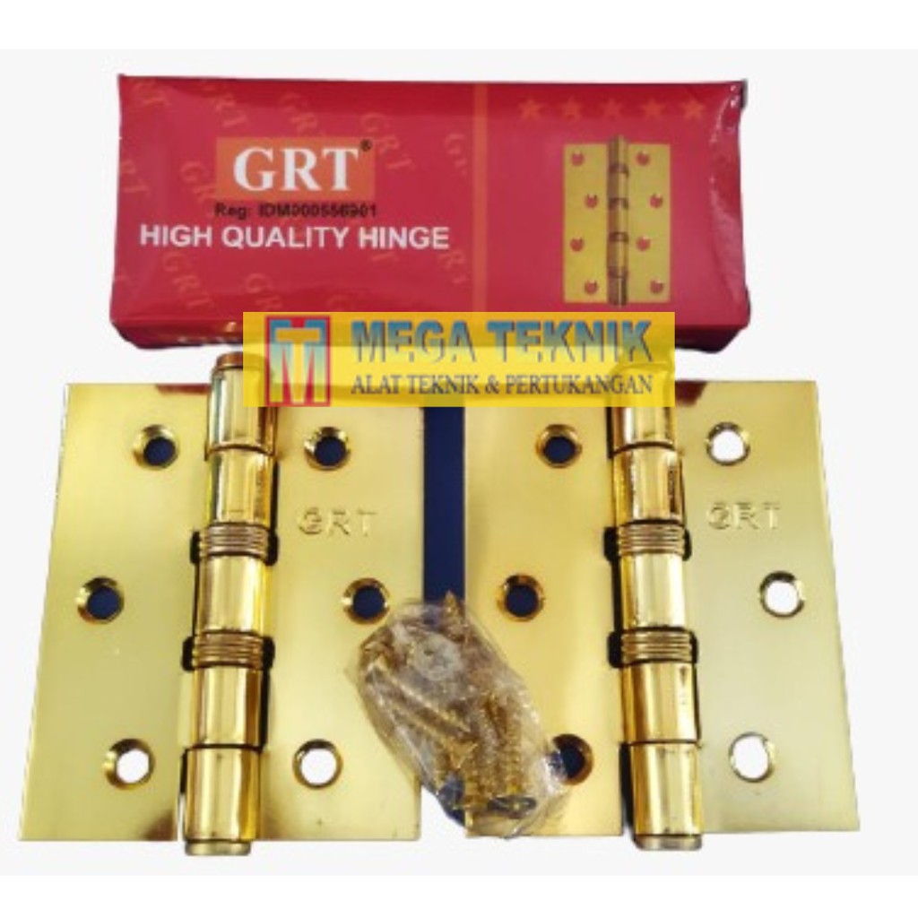 Jual Engsel Pintu GRT GP Kuning + Skrup - Engsel Daun Pintu Lemari ...