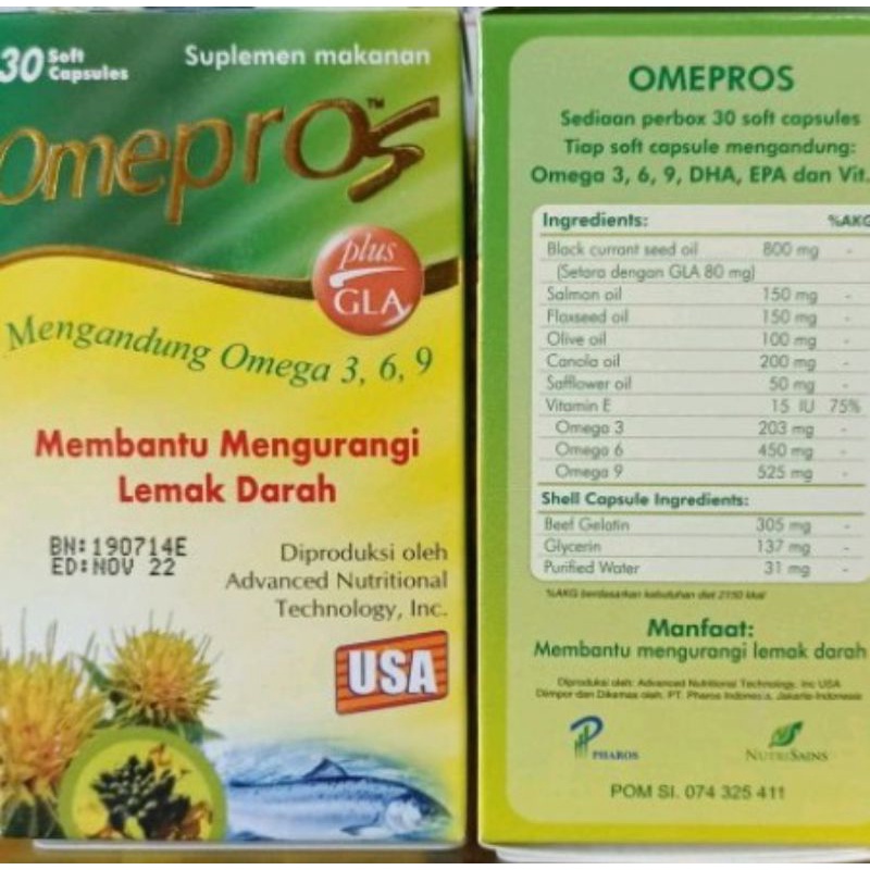 Jual omeprost softgel isi 30 mencegah kolestrol | Shopee Indonesia