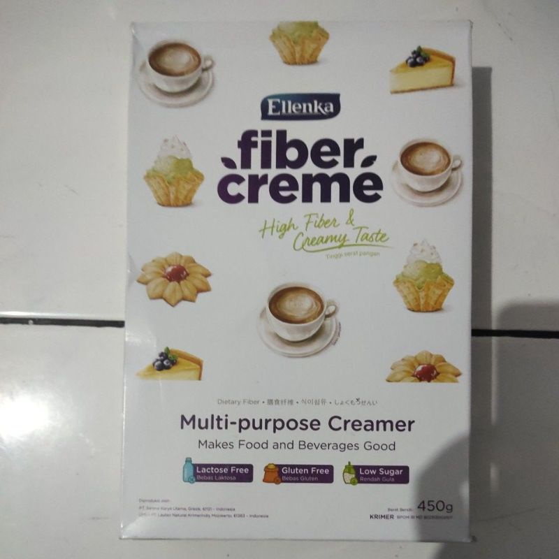 Jual ELLENKA FIBER CREME MULTI PURPOSE CREAMER 450GR | Shopee Indonesia