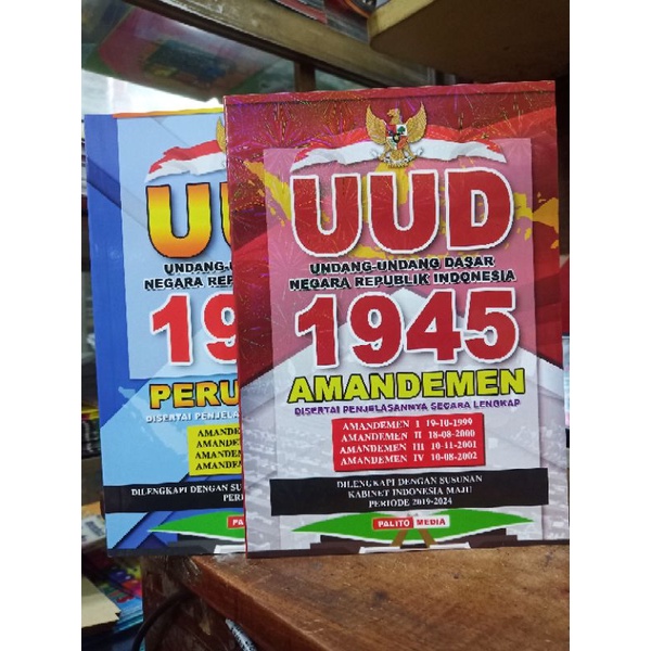 Jual Buku Uud 1945 Amandemen Dan Perubahan 2019-2024 Besar Lengkap Palito | Shopee Indonesia