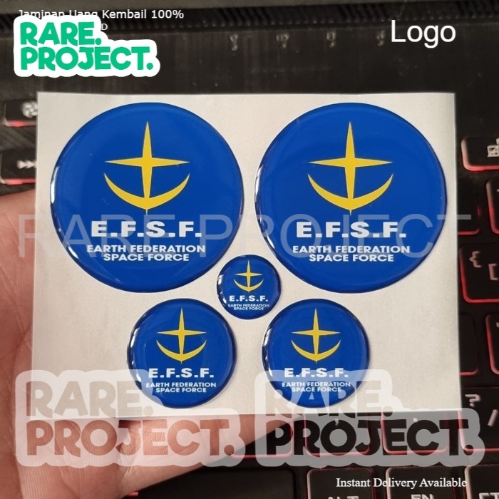 Jual EFSF GUNDAM STIKER EMBLEM NMAX AEROX LEXI STIKER MOTOR 1 SET MURAH ...