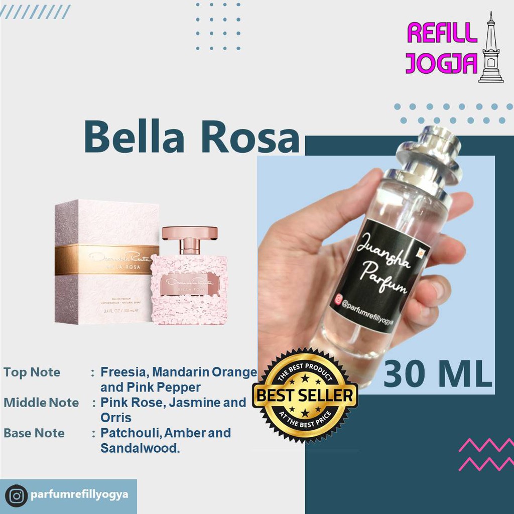 Jual Parfum BELLA ROSA | Inspired by BELLA ROSA | parfum | unisex | 30 ...
