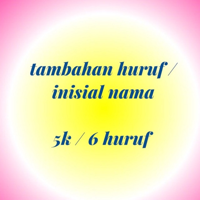 Jual inisial nama / tambahan huruf | Shopee Indonesia