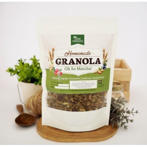Jual Tree Natura Granola Oh So Matcha! 250g | Cemilan Sehat | Shopee ...