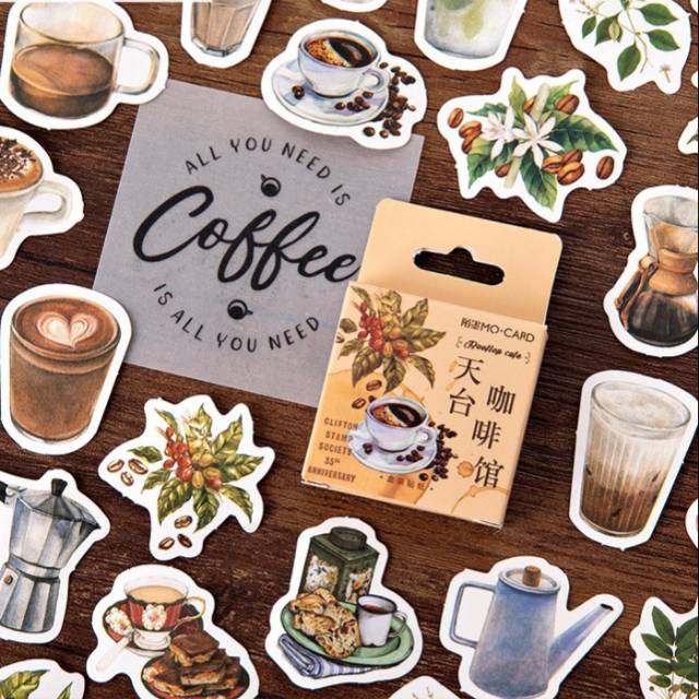 Jual Stiker Motif Kopi ( Isi 40 - 46 Pcs/Pack ) | Shopee Indonesia