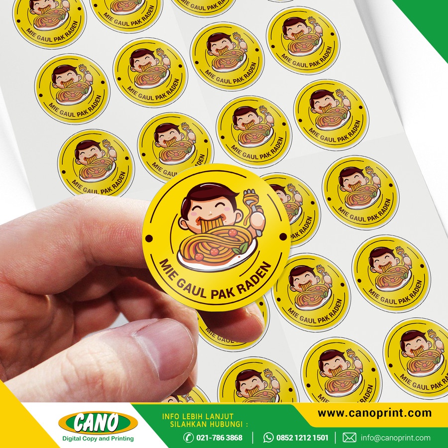 Jual Cetak Sticker Vynil Label Kemasan Produk Makanan Kue Bakery Olshop ...
