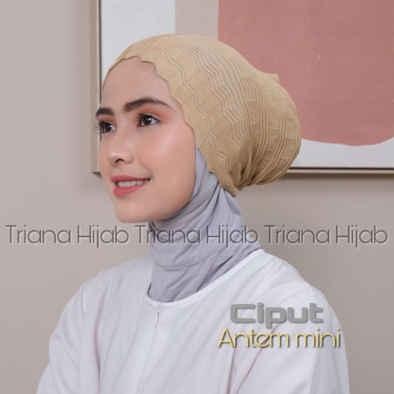Jual Ciput Rajut Zigzag Antem Mini Belakang Tertutup 2 Ply | Shopee ...