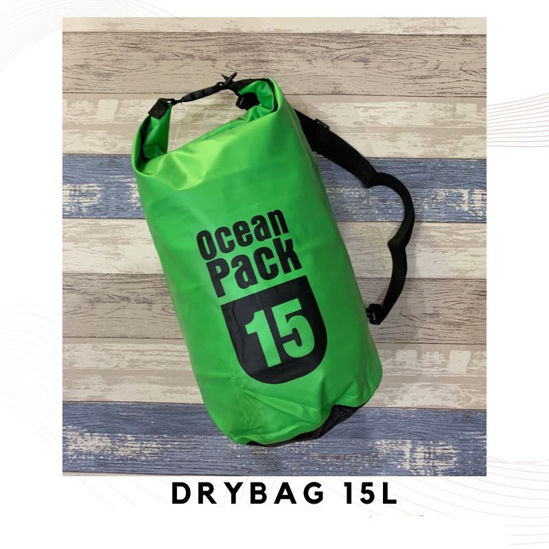 Jual Drybag / dry bag 15 L - waterproof bag 15 L merk ocean pack | Shopee Indonesia