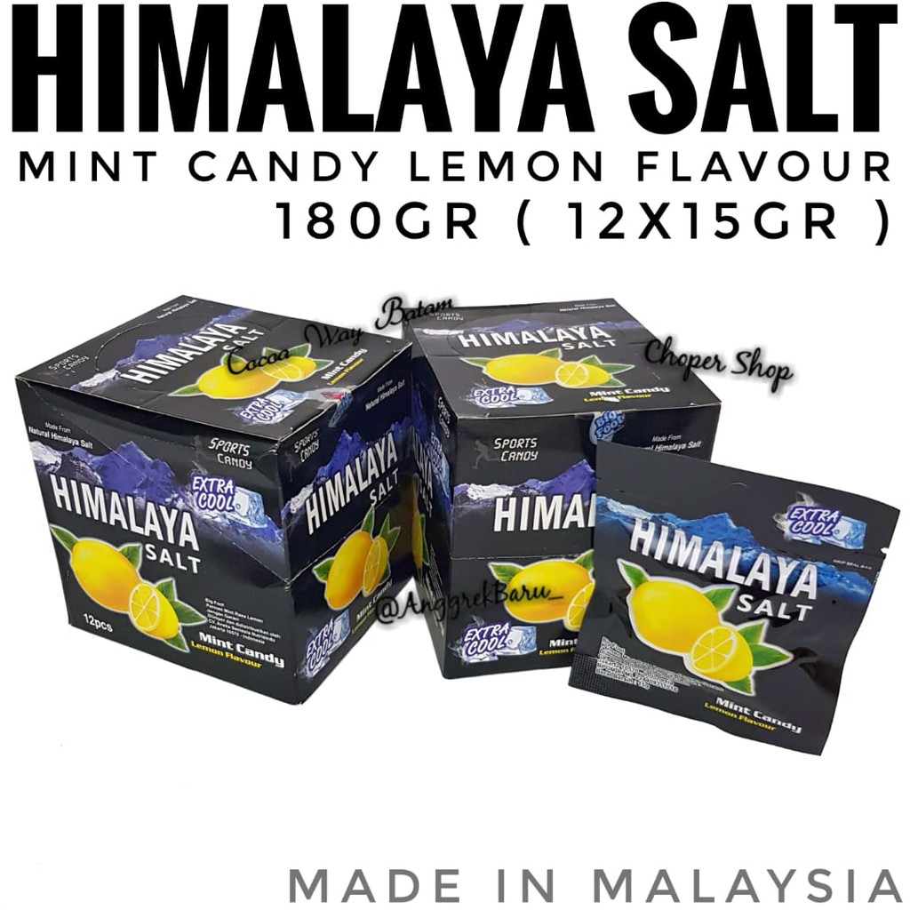 Jual Permen Himalaya Salt Box Mint Candy Lemon Flavour 180gr / Permen ...