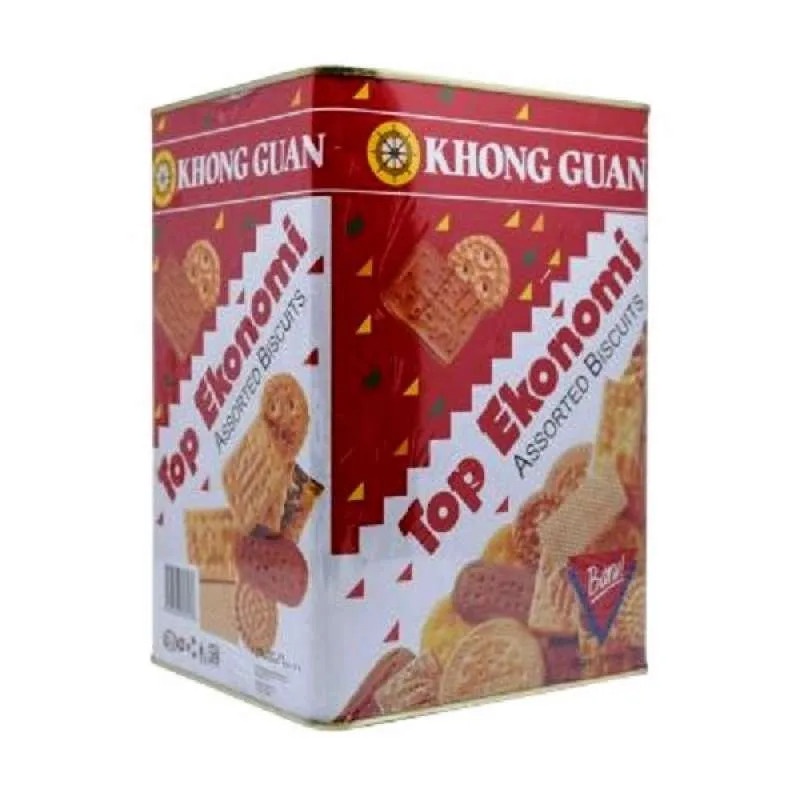 Jual Khong Guan Assorted Top Biskuit Ekonomi Kaleng Besar [1150g ...