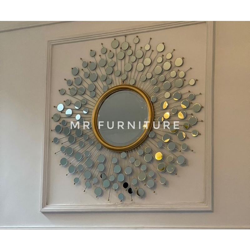 Jual Modern Cermin Hias frame gold | Shopee Indonesia