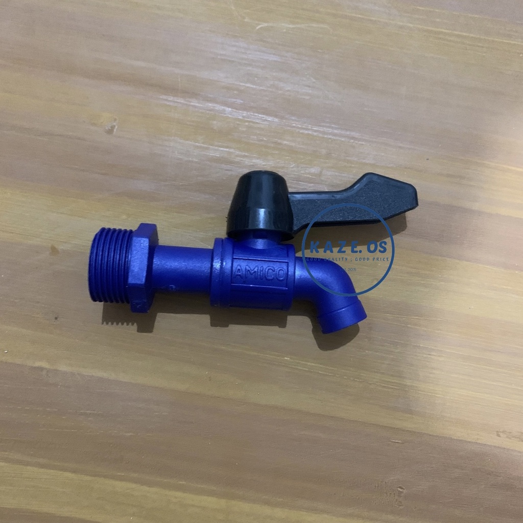 Jual KRAN AMICO 1/2 & 3/4 HIGH QUALITY KERAN AIR PVC KECIL BESAR BOLA ...