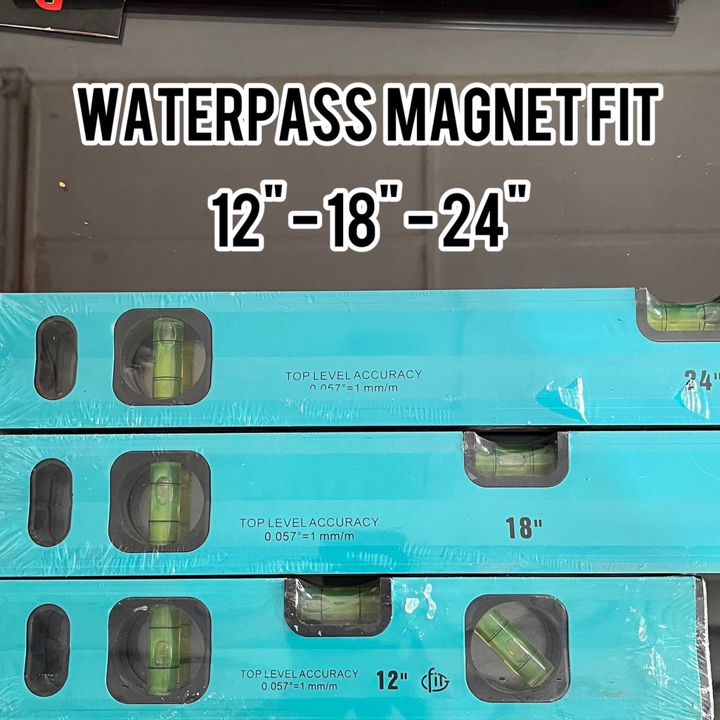 Jual WATER PAS / WATERPAS MAGNET FIT 12 / 18 / 24 INCH / WATERPAS ...
