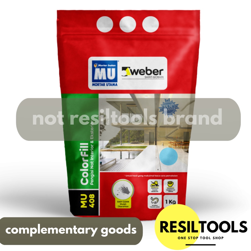 Jual MU 408 Hitam 1 kg Pengisi Pewarna Nat Keramik Semen Ubin Mortar ...