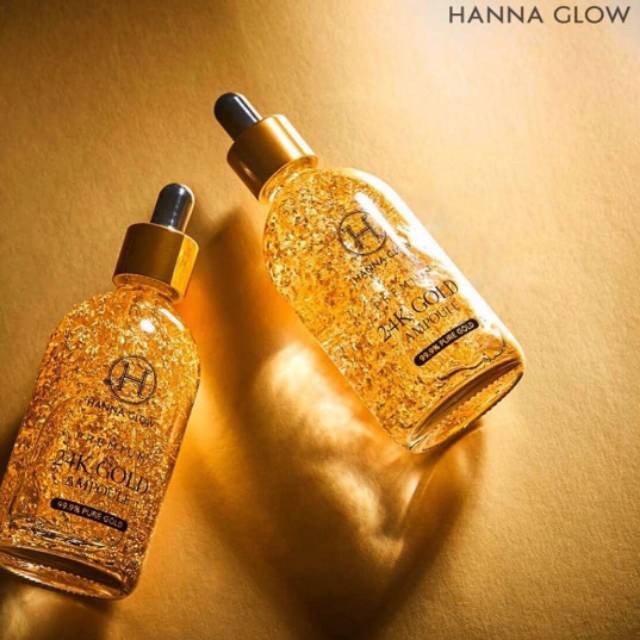 Jual Hanna Glow Premium 24K Gold Ampoule 100 ml | Shopee Indonesia