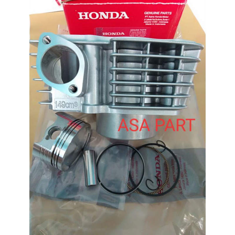 Jual blok seher Verza komplit isi piston kit Mega pro new 150cc ...