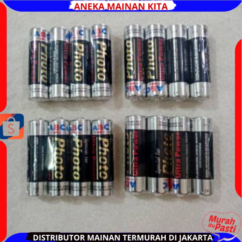 Jual PROMO Baterai ABC Photo AA Baterai 1.5 Volt Batre Remote | Shopee ...