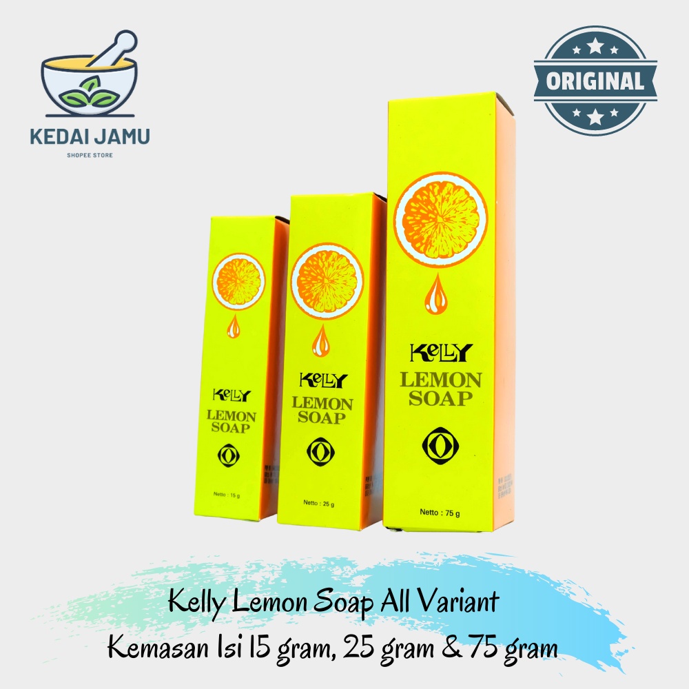 Jual KELLY LEMON SOAP SEMUA UKURAN 15 25 dan 75 Gram | Shopee Indonesia