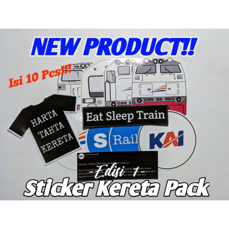 Jual NEW!! Stiker Pack Kereta api Edisi 1! | Shopee Indonesia