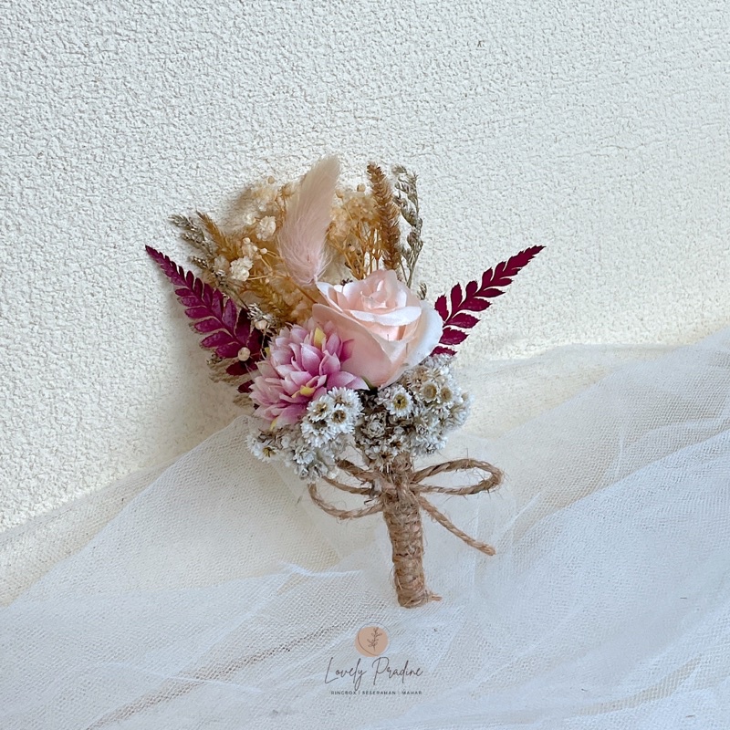 Jual Pin Jas Boutonniere Corsage Korsase Jas Bunga dada dan Pin bros ...