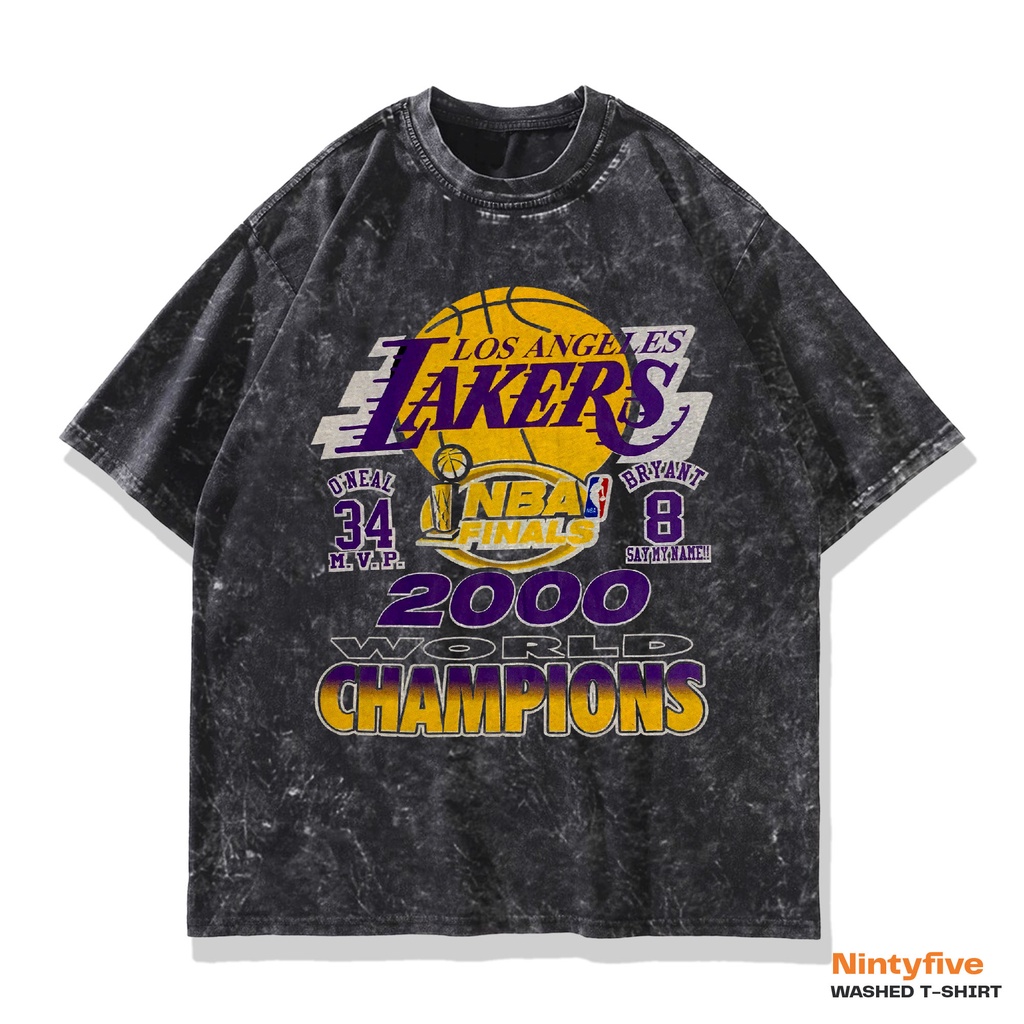 Jual T shirt Nba Lakers Oversize Washed Washing | Shopee Indonesia