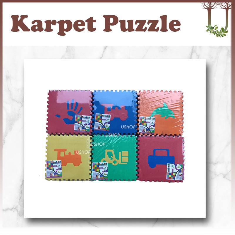 Jual Karpet Puzzle Kids Evafoam 30x30 cm Tebal 1 cm Alas Lantai Playmat ...