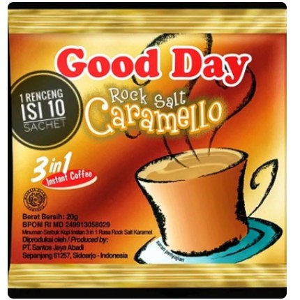 Jual Kopi Good Day Rock Salt Caramello 10s/20g | Shopee Indonesia