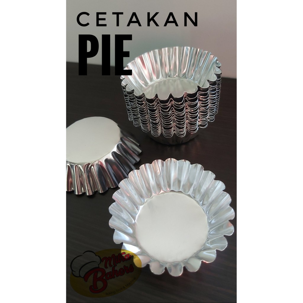 Jual Cetakan pie mini isi 20pcs/ pie susu /pie buah / kue sus Alumunium ...