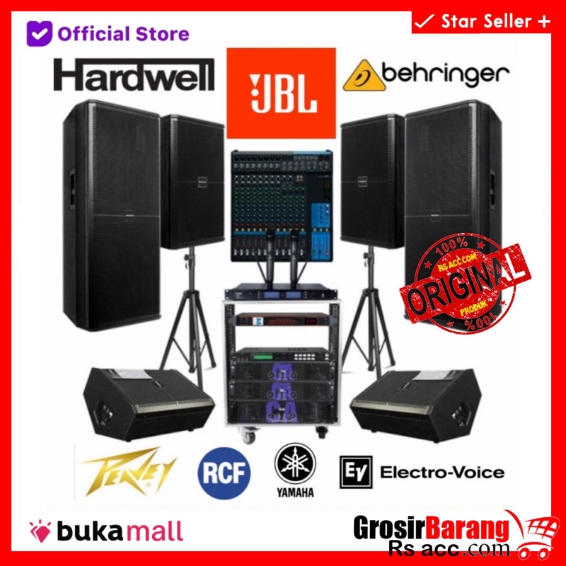 Jual Paket Powered Monitor DJ Profesional line array Speaker Sound System | Shopee Indonesia