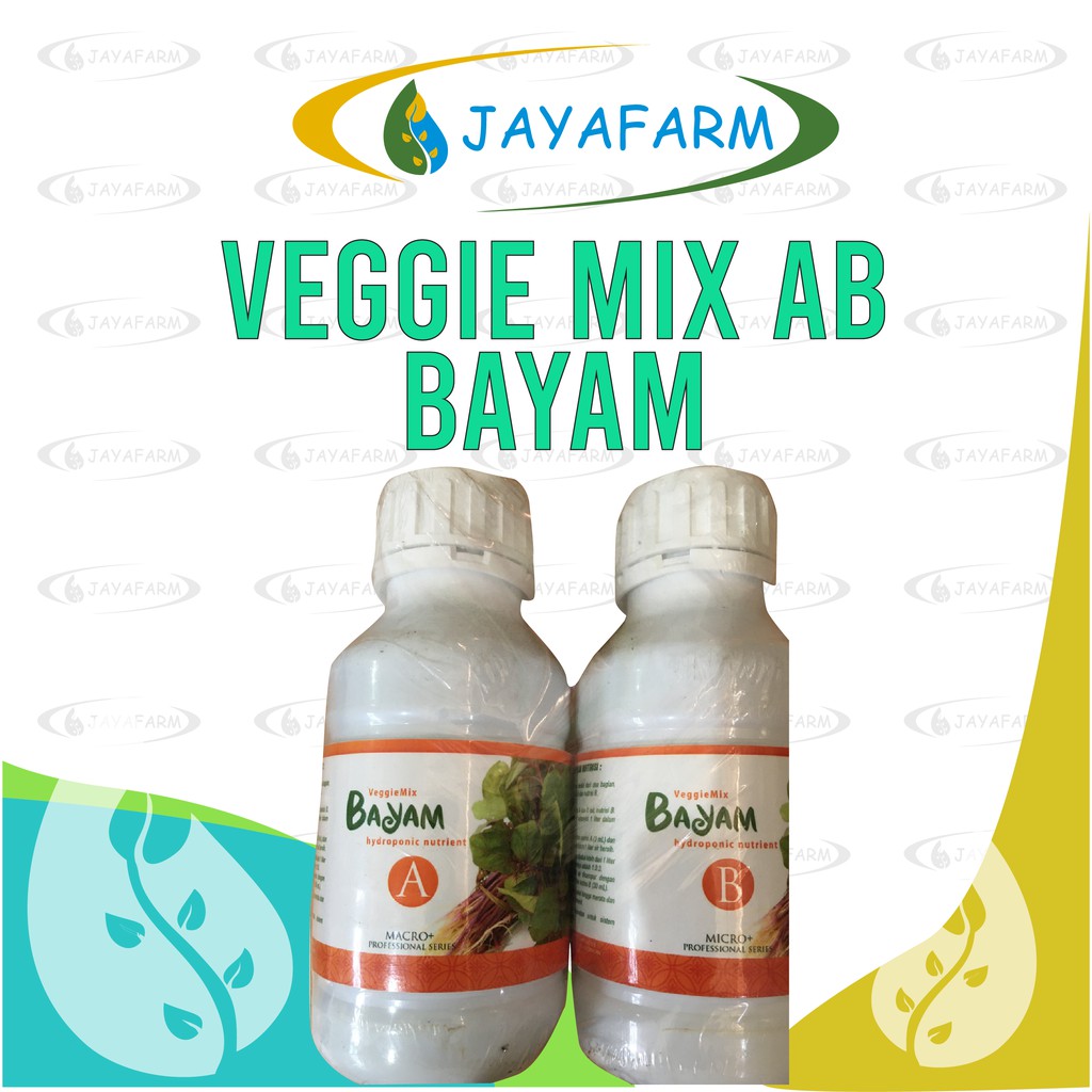 Jual Nutrisi Hidroponik AB Mix Sayuran Bayam - Veggiemix 500 ML ...