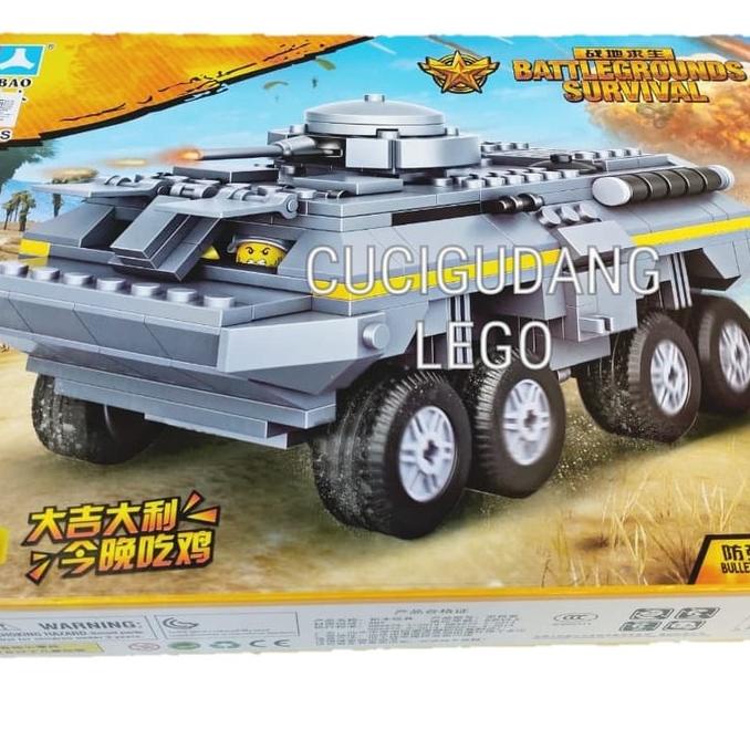 Jual Lego Mobil Tank Tentara Army Perang Battlegrounds Survival 3 In ...
