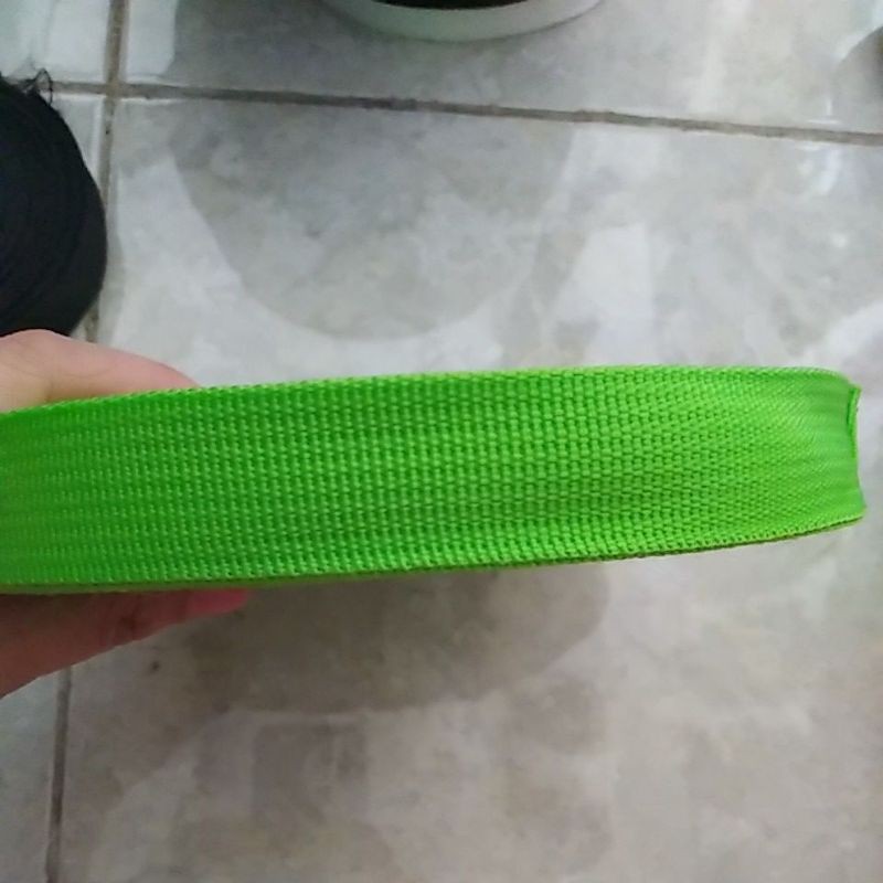 Jual Tali webbing PP lebar 2.5 cm HARGA PER 50CM | Shopee Indonesia