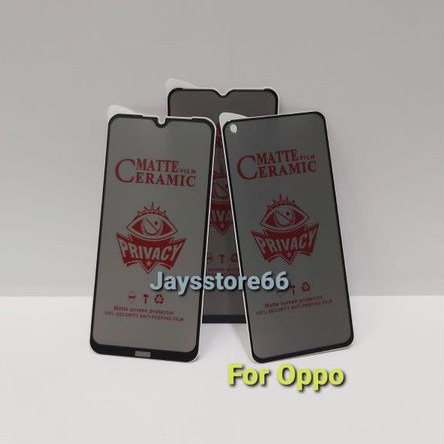 Jual Anti Gores ceramic spy lentur Privacy Oppo A5 PRO A17k A17 A57 2022 A5s A12 A7 A15 A16 A52 ...