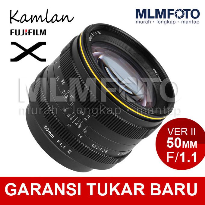 Jual KAMLAN 50MM F/1.1 II FUJI X-MOUNT FUJIFILM X MOUNT MIRRORLESS FIX ...