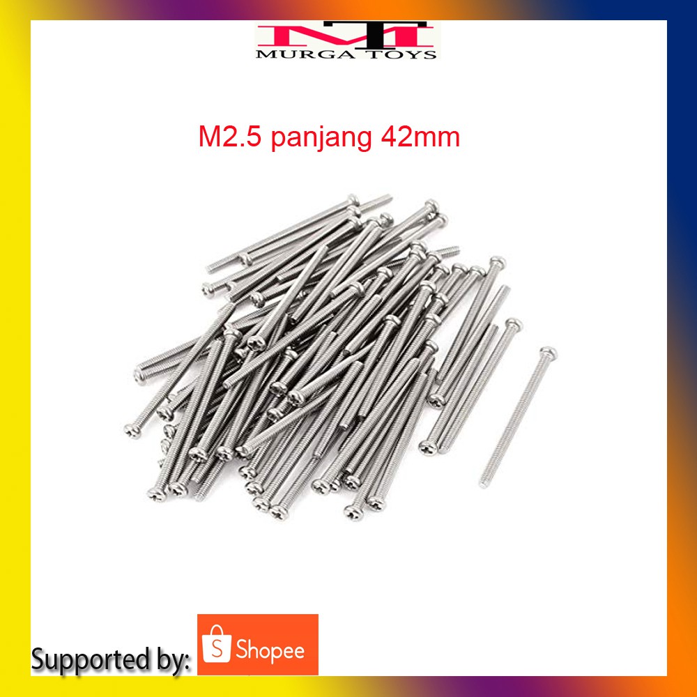 Jual BAUT M2.5 PANJANG 42MM M2.5X42MM | Shopee Indonesia