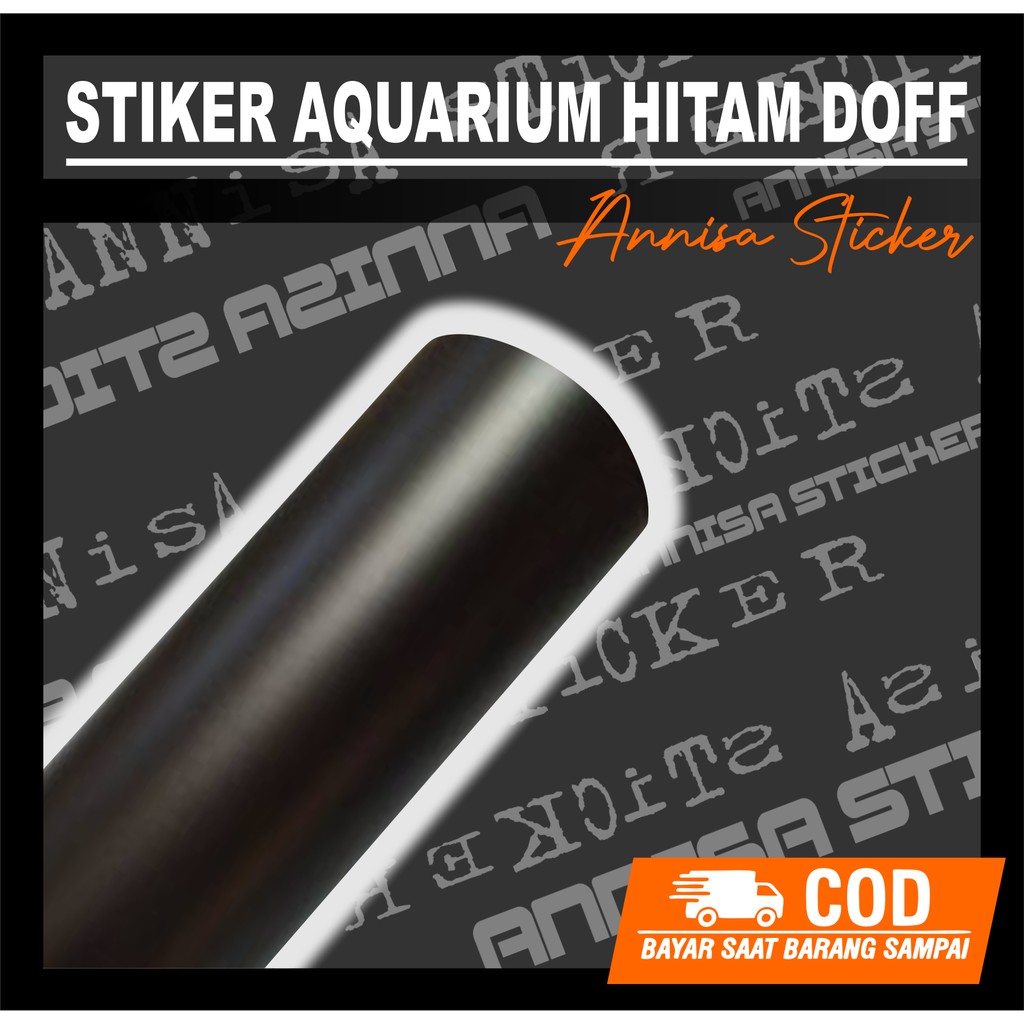 Jual Stiker Akuarium hitam doff / background akuarium Hitam doff ...