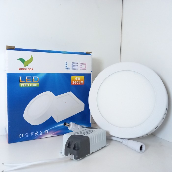 Jual LAMPU DOWNLIGHT LED 6 WATT KUNING OB LAMPU PANEL LED BULAT 6w ...