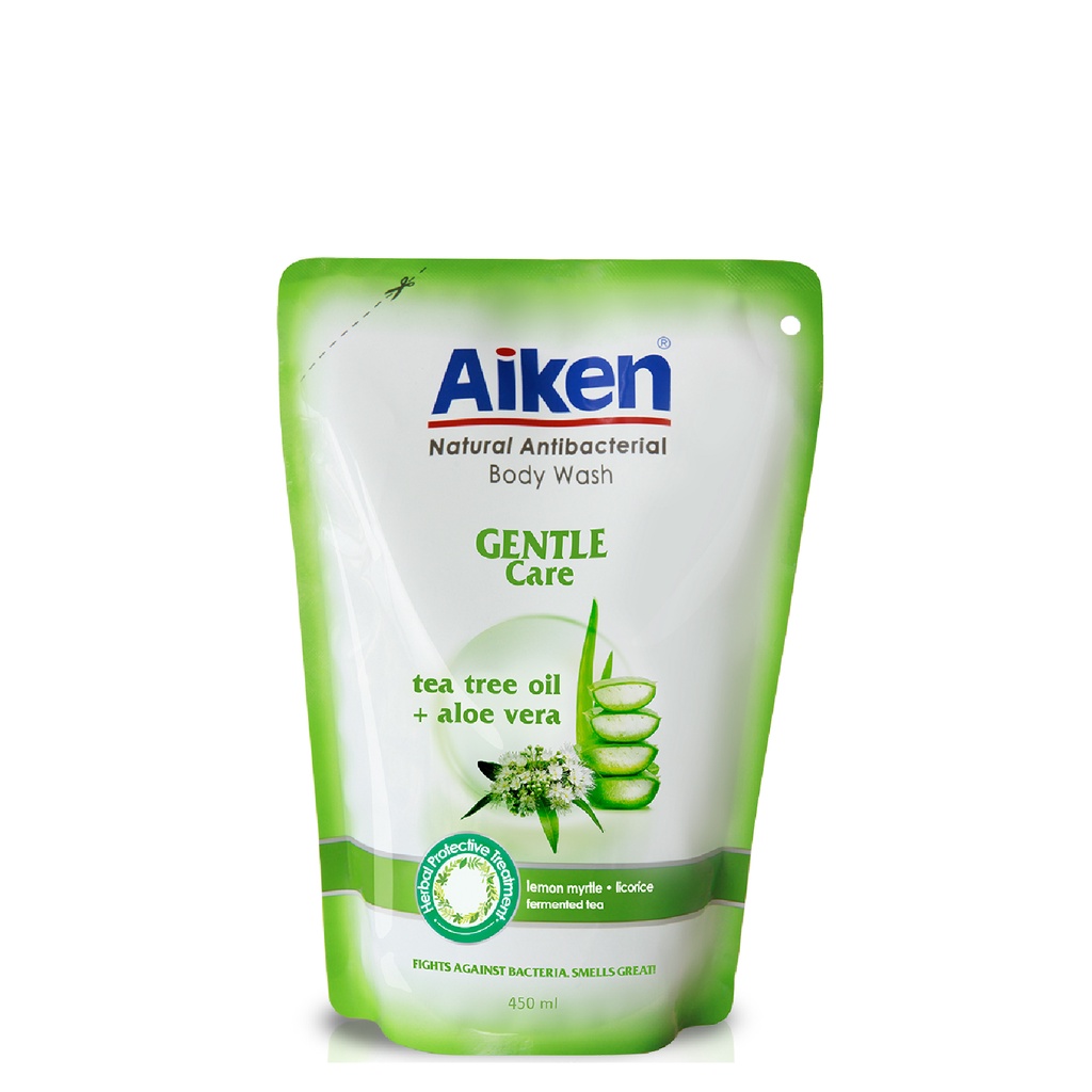 Jual Aiken Natural Antibacterial Bodywash 450ml | Shopee Indonesia