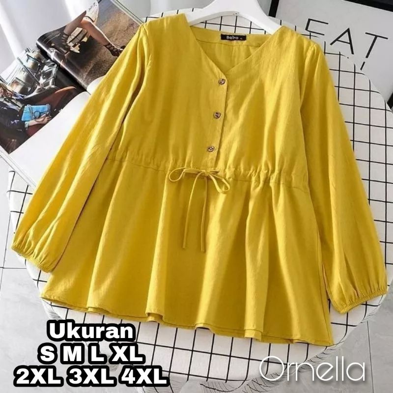 Jual ORNELLA BLOUSE – BAJU ATASAN WANITA BUSUI - BLOUSE OVERSIZE KOREA ...