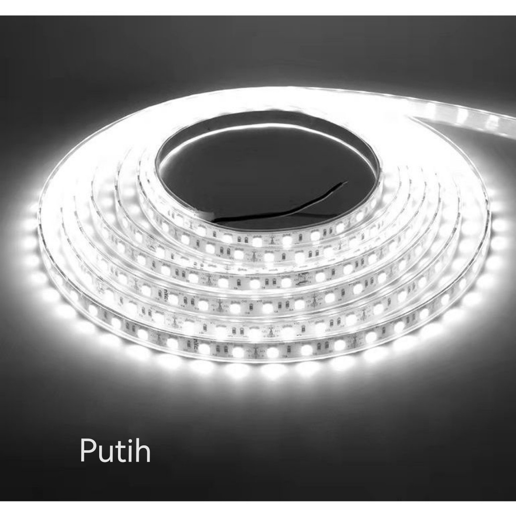 Jual LED STRIP 3528 IP44 DC 12V 4M FULL WATERPROOF LAMPU PLAFON LAMPU ...