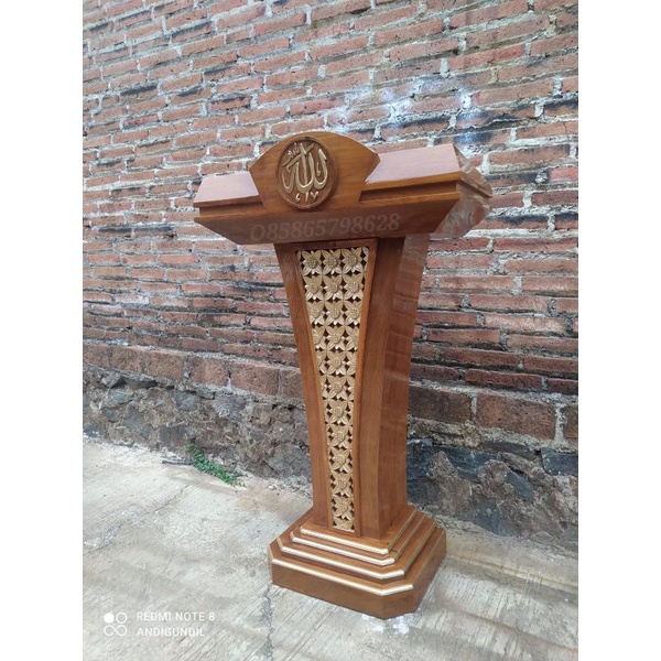 Jual mimbar podium minimalis jati mimbar pidato jati mimbar presiden ...