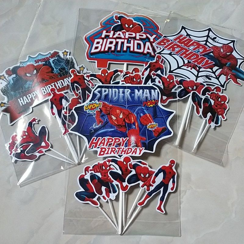 Jual Topper ulang tahun Spiderman | Shopee Indonesia