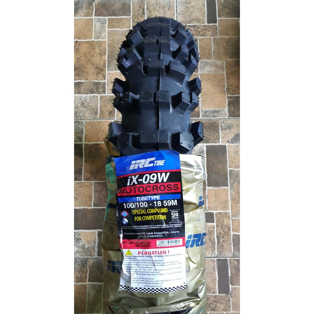 Jual BAN CROSS 18 IRC IX - 09 W (MOTOCROSS) UKURAN 100/100 - 18 ...