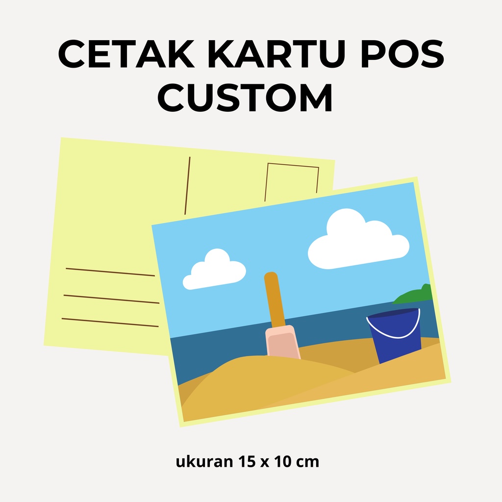 Jual (15x10) Cetak Kartu Pos / Post Card Custom | Shopee Indonesia