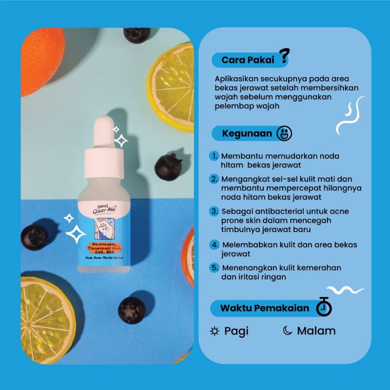 Jual Dermies Clear Me Fade Acne Marks Serum 15ml | Shopee Indonesia