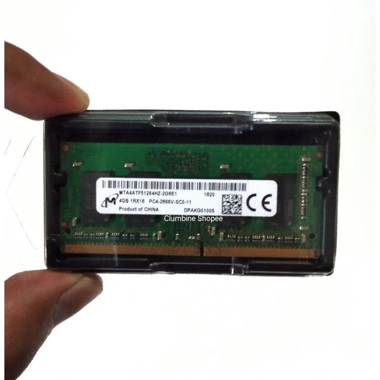 Jual RAM Laptop Micron 4GB 2666 DDR4 PC4-2666V Memory Notebook Sodimm ...