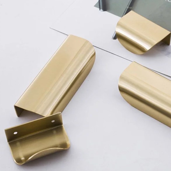 Jual Gold Handle Emas Laci Pinggir Edge Profil Curva Polos Invisible ...