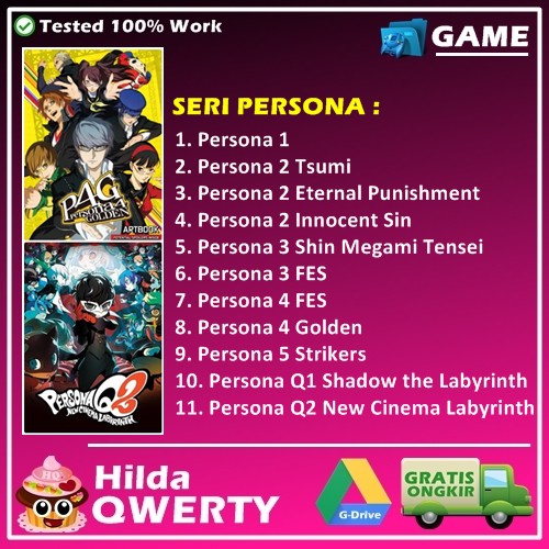 Jual Persona Game Paket Lengkap SEMUA SERI untuk PC Laptop | Shopee Indonesia