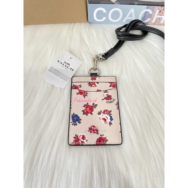 Jual Coach Multi Flower Printed Lanyard || Name Tag || ID Card | Shopee ...