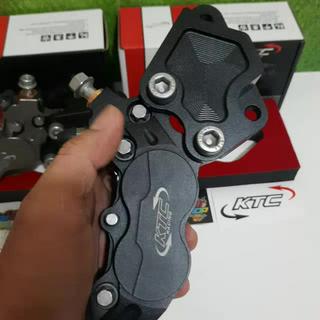 Jual KALIPER KTC RACING 4PISTON 4P BIGPOT AXIAL KANAN BLACK & GREY FULL CNC + BREKET CRM FOR ...